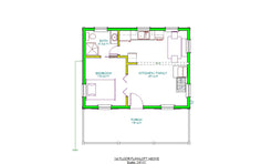 The ADK "Loon" Cabin-18'x24' Plans – Adirondack Cabin Plans