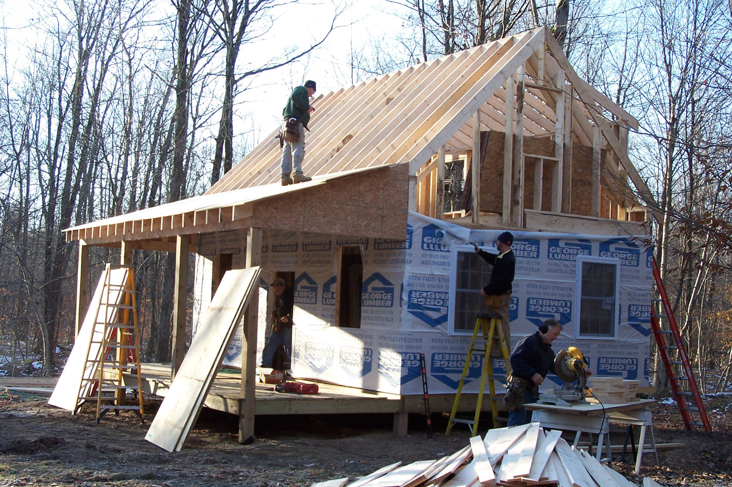 Construction Photo Package – Adirondack Cabin Plans
